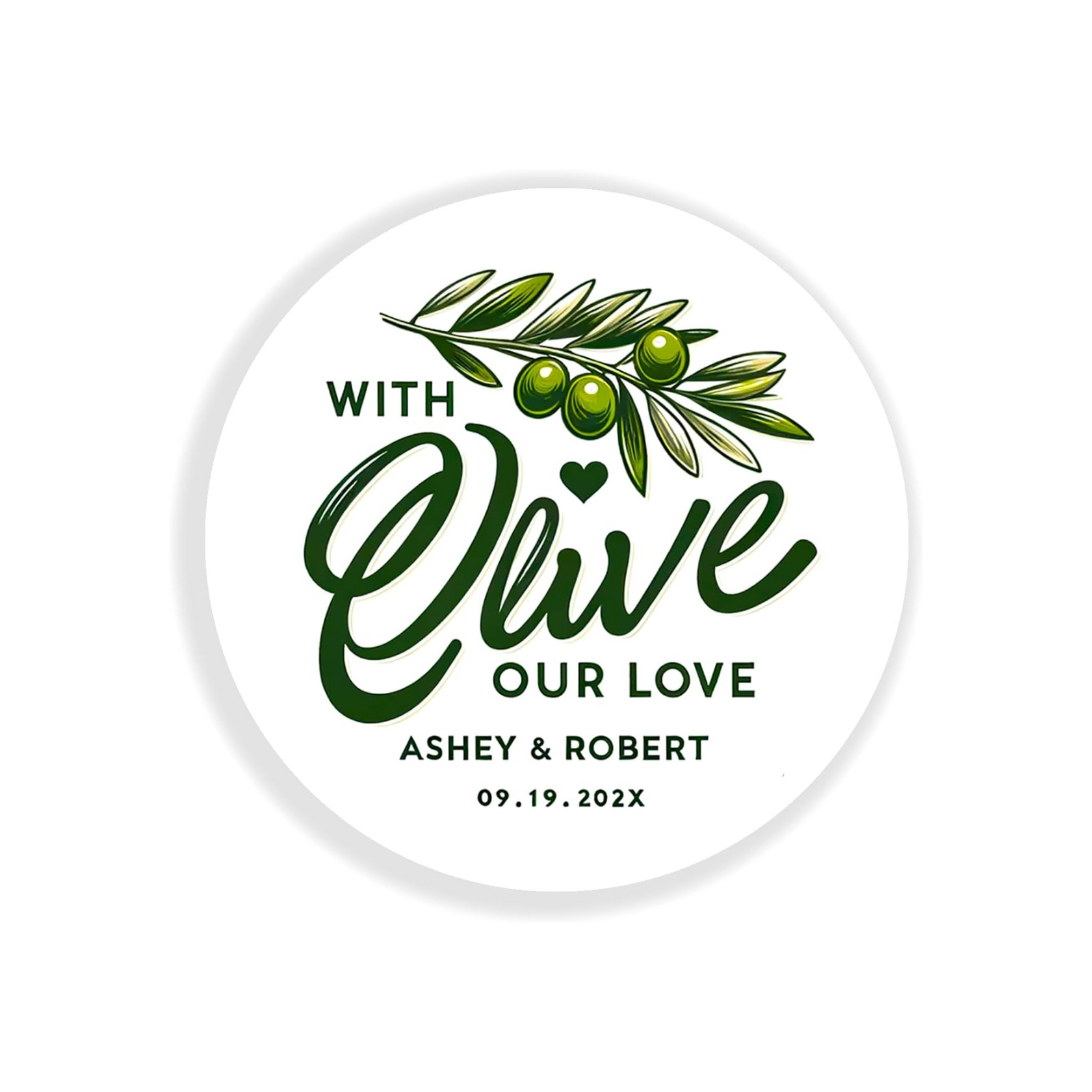 3 x 3 inches Personalised Round Stickers l Printed with Text, Logo ...