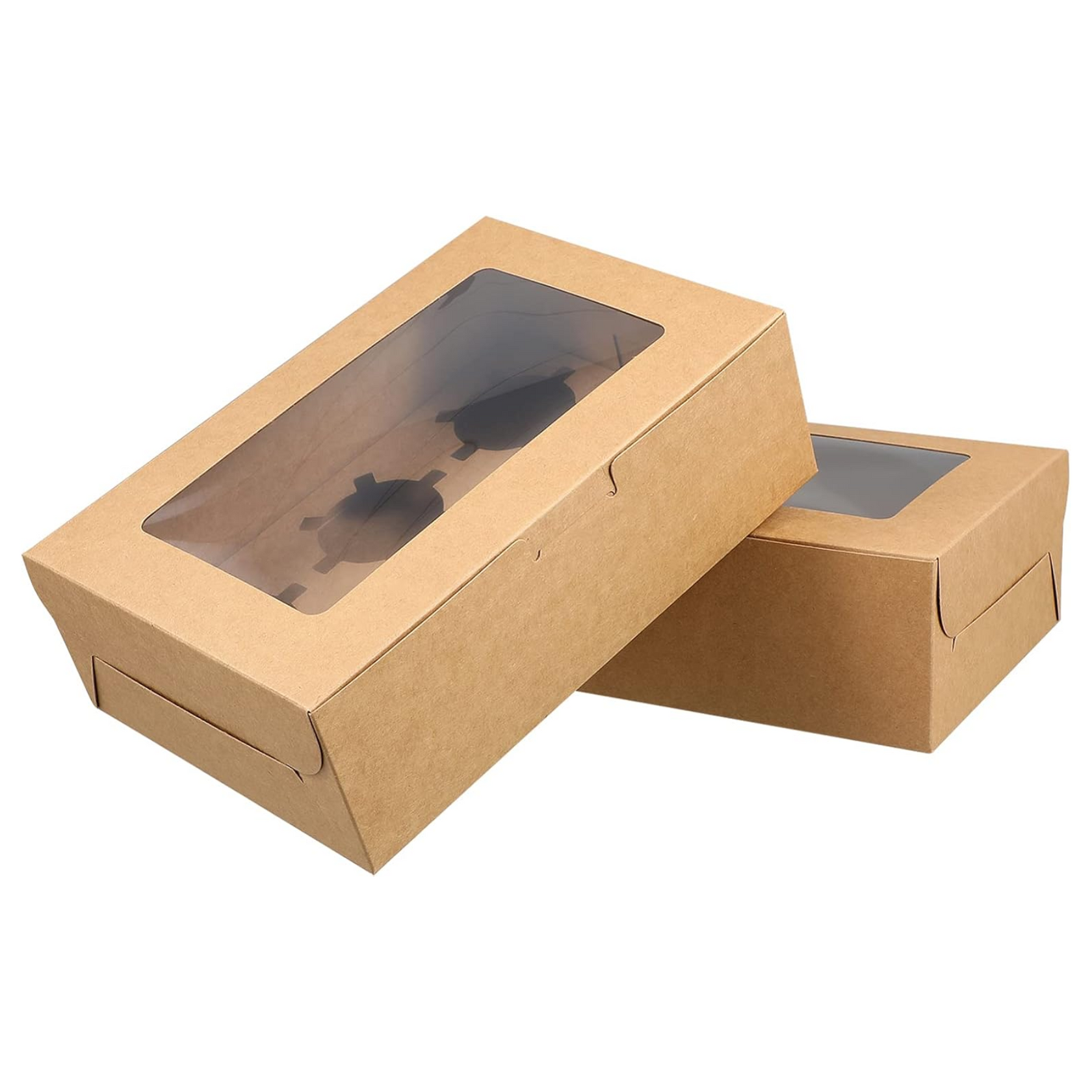 Kraft Cake Paper Box 6 with Insert Bulk | For Muffins, Macaron, Cookie ...