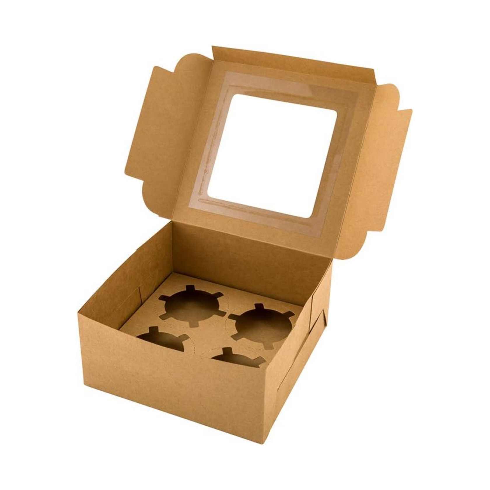 Kraft Cake Paper Box With Insert Full Sizes For Pastries, Donuts ...