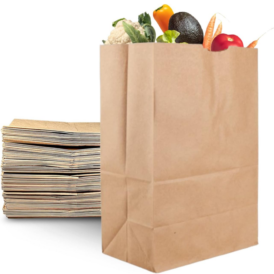 Bulk Paper Bags For Grocery, Shopping, Gift-Free printed logo – KimEcopak