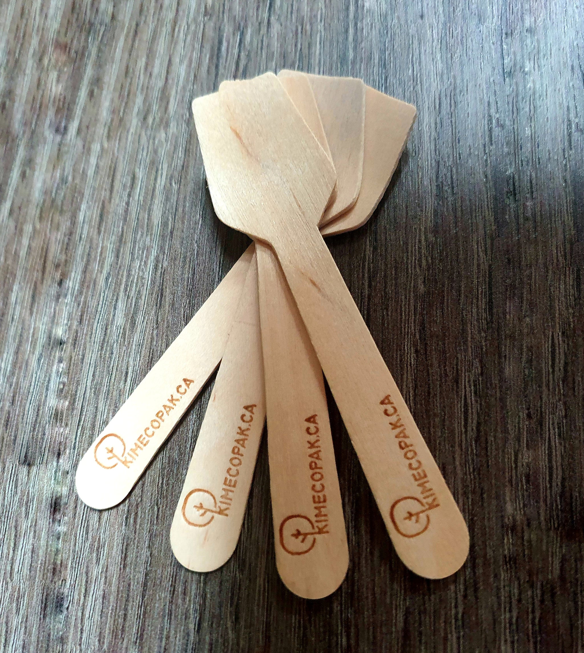 Eco-friendly Ice Cream Spoon Wooden 3.75 inches – KimEcopak