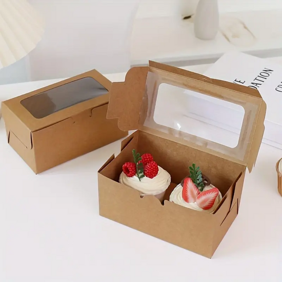 Wholesale Kraft Cake Paper Box 2 with Insert For Pies, Donuts, Biscuits ...