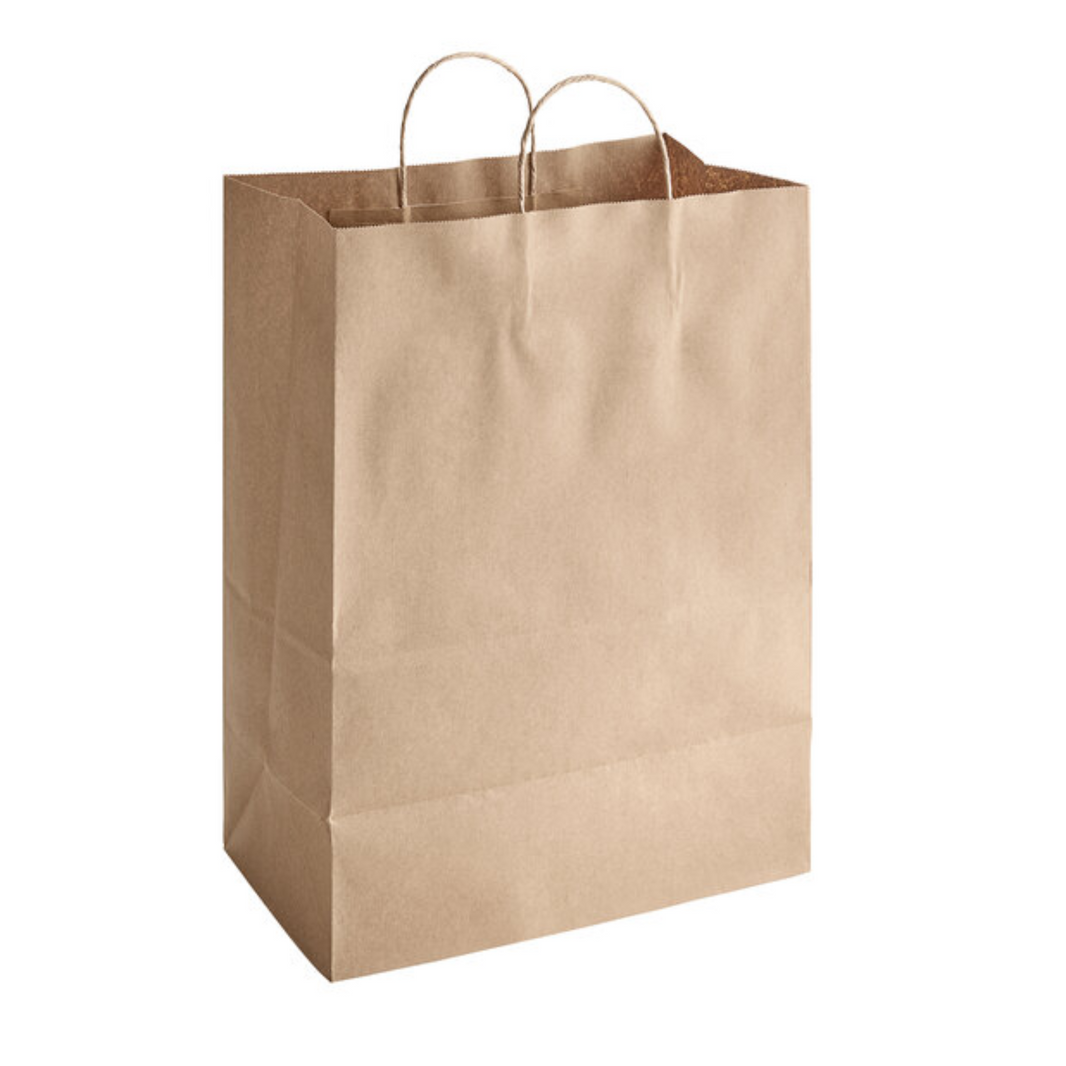 Bulk Paper Bags For Grocery, Shopping, Gift-Free printed logo – KimEcopak
